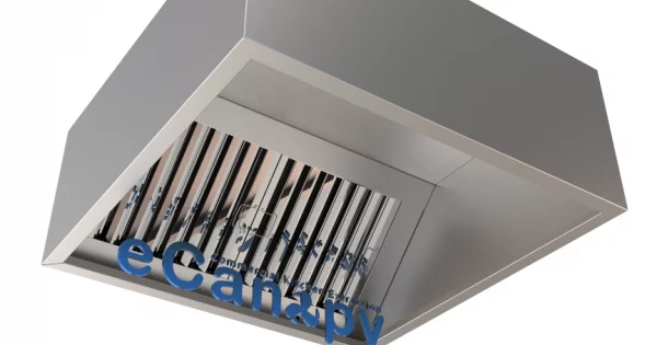 Commercial Kitchen Box Extractor Fan Motor Hood Kit 1200 mm