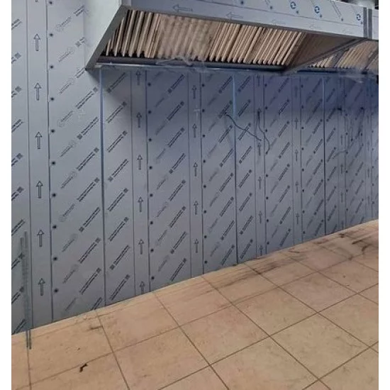 Brushed Stainless Steel Sheeting for Kitchen Wall Claddingv