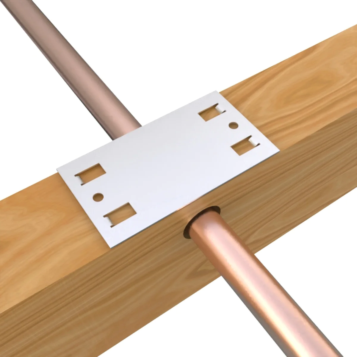Cable protector plate and pipe protector plate