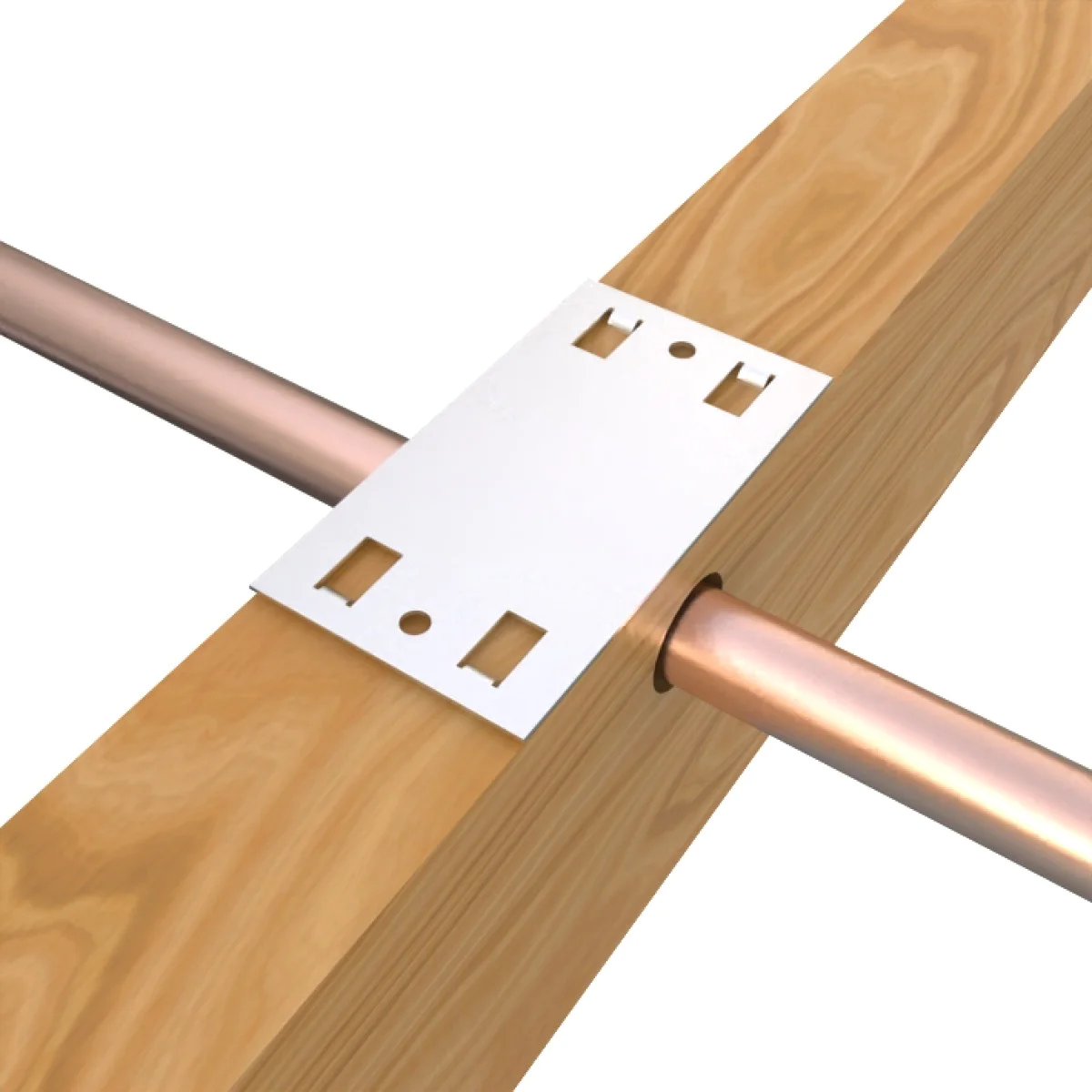 Cable protector plate and pipe protector plate