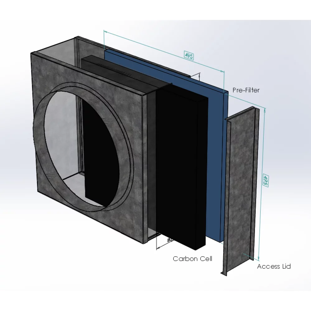 150mm Diameter Carbon Filters for Efficient Air Filtration
