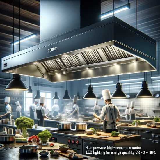 Elite 3000mm Commercial Kitchen Cooker Hood
