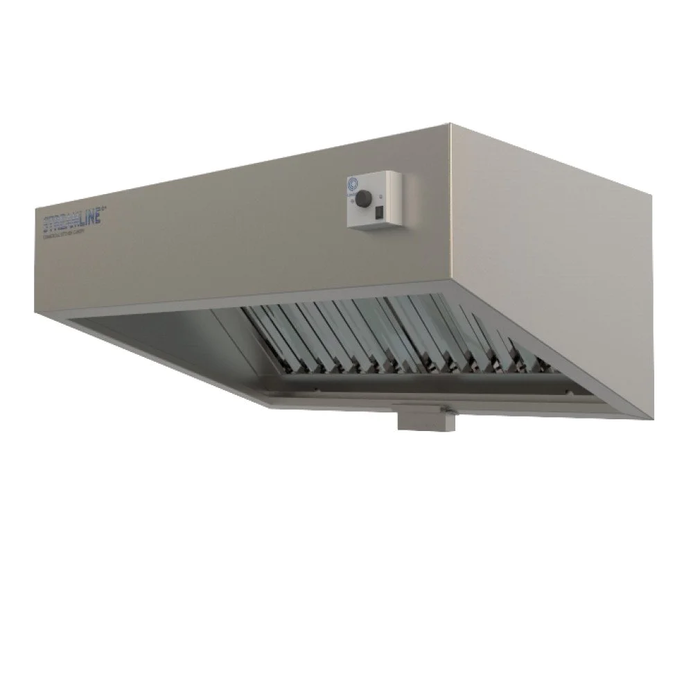 Commercial Kitchen Extraction Canopy Hood EasyVent 1200 mm