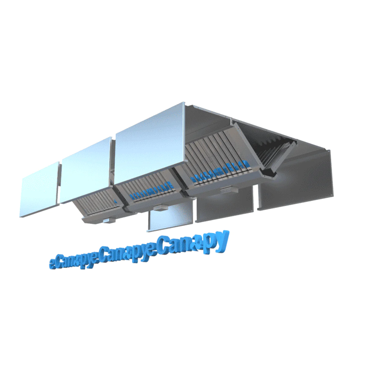 Commercial Kitchen Island Modular Canopy Hood
