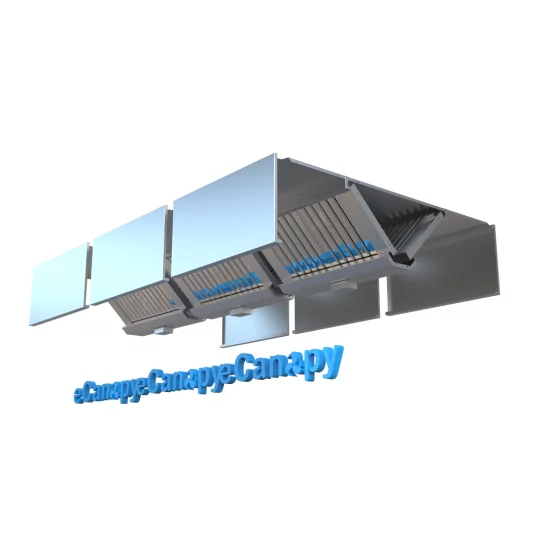 Island hoods : Commercial Kitchen Island Modular Canopy Hood