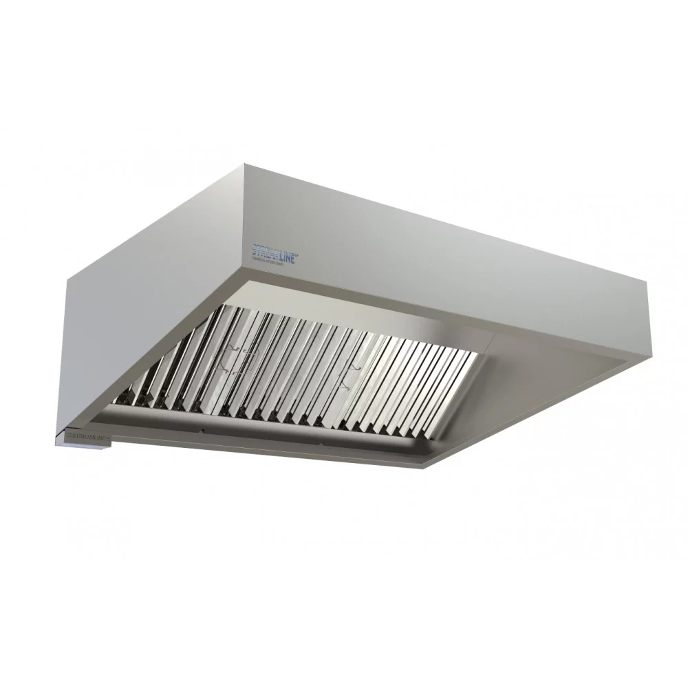 Commercial Kitchen Commercial Extraction Canopy Hood Kit ...