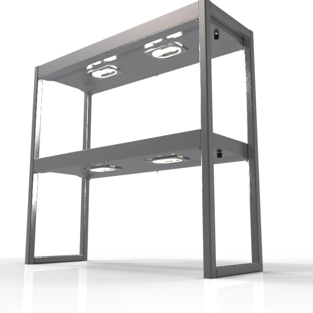 Double Tier Heated Gantry for Commercial Kitchens