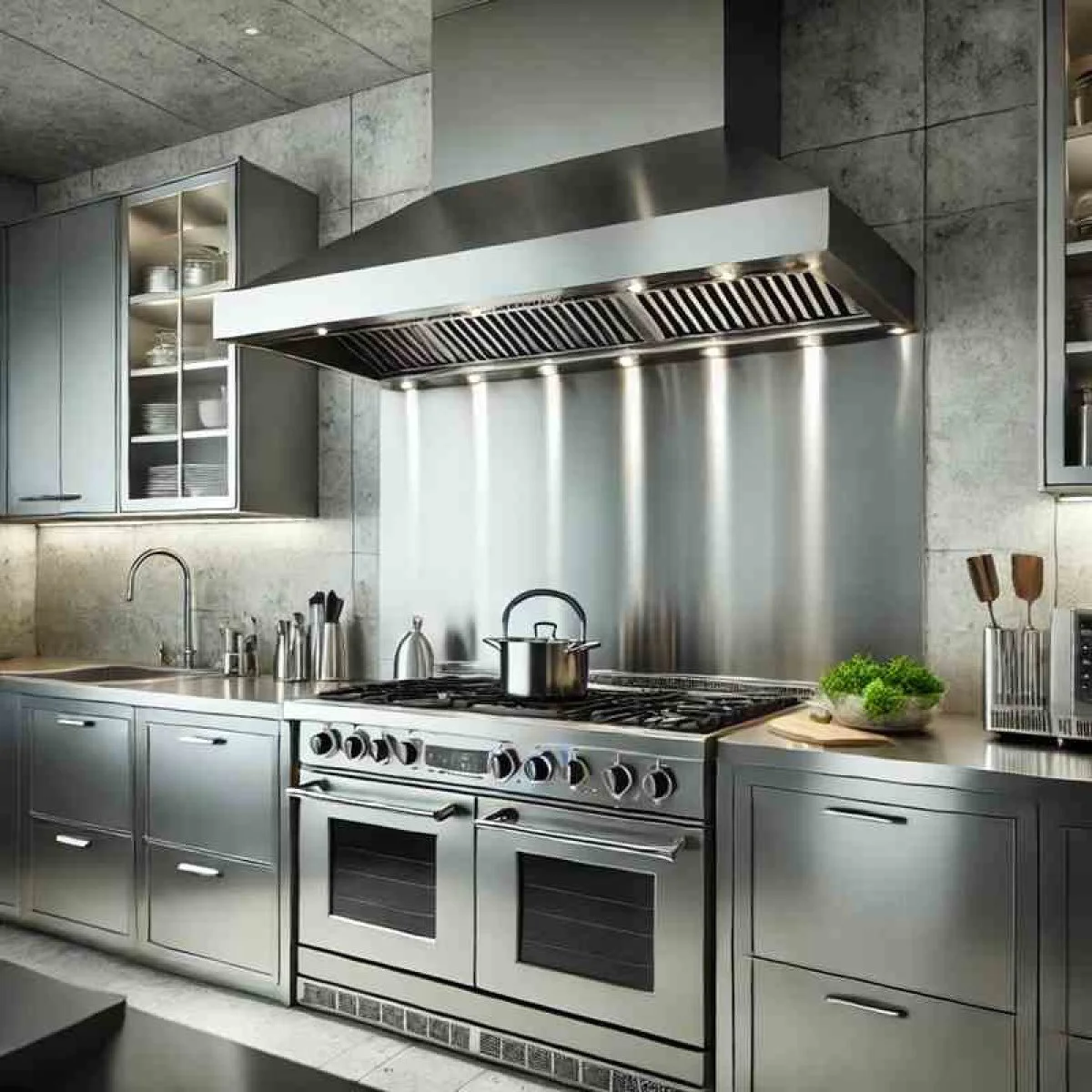 Stainless Steel Splashbacks for Modern Commercial Kitchens