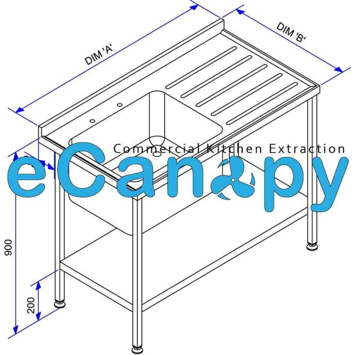Sink Unit 650 Width