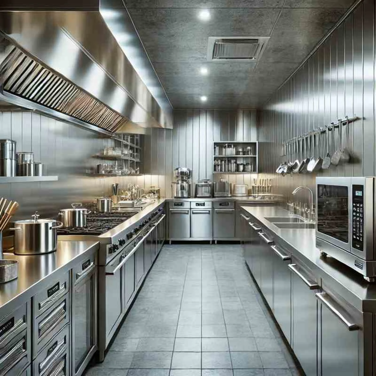 Stainless Steel Splashbacks for Modern Commercial Kitchens