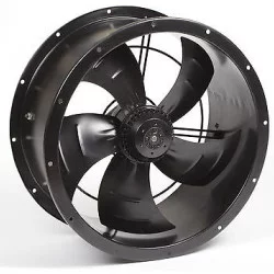 Axial Cased Fans for mounting with round or spiral ductwork