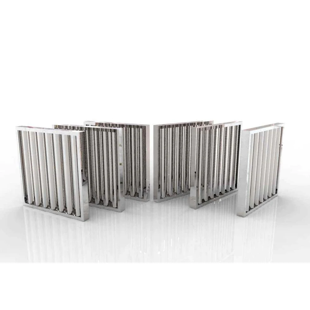 495 mm x 495 mm Commercial Kitchen Baffle Grease Filters ...