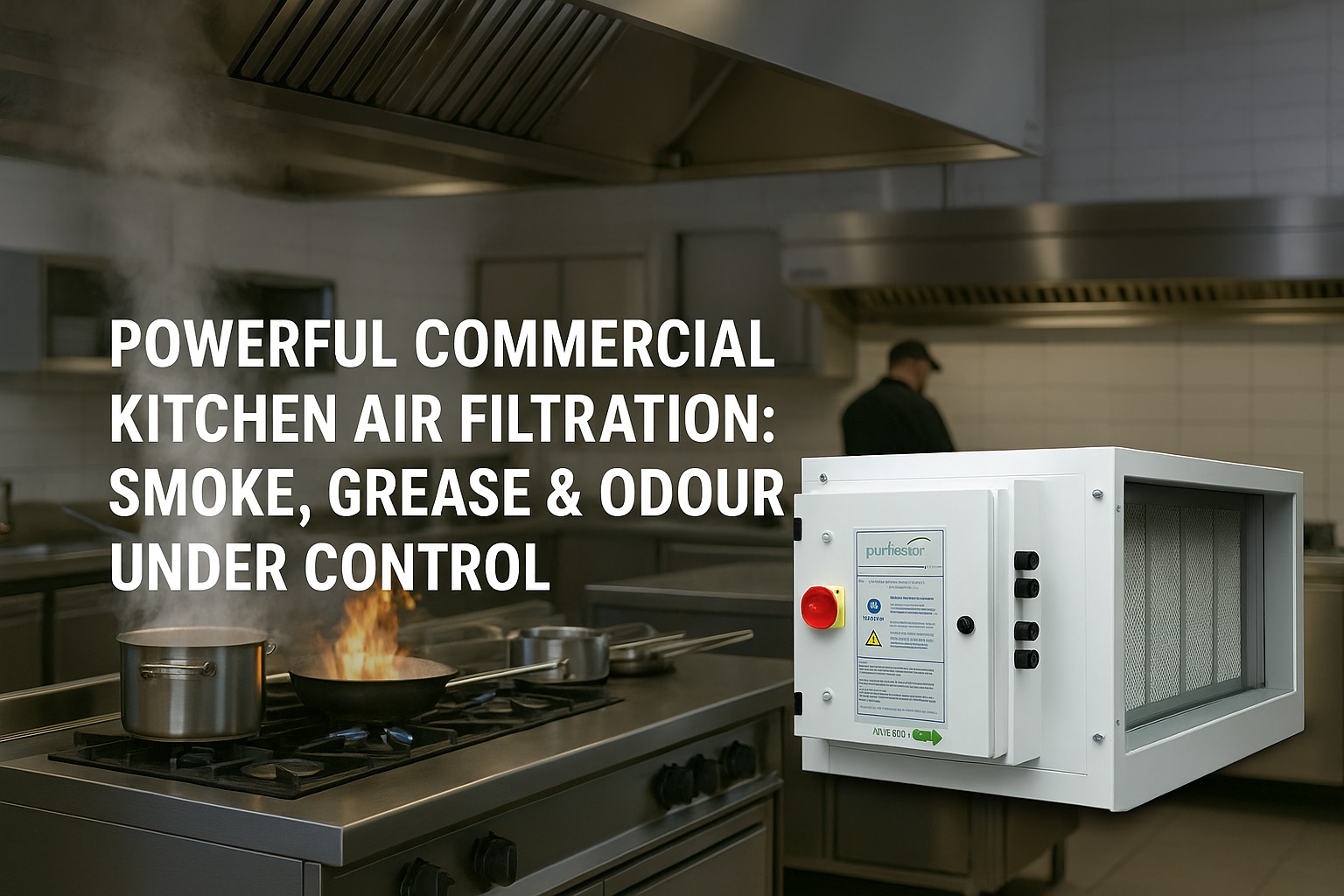 ESP 1500 Electrostatic Precipitator Commercial Kitchen Smoke ...